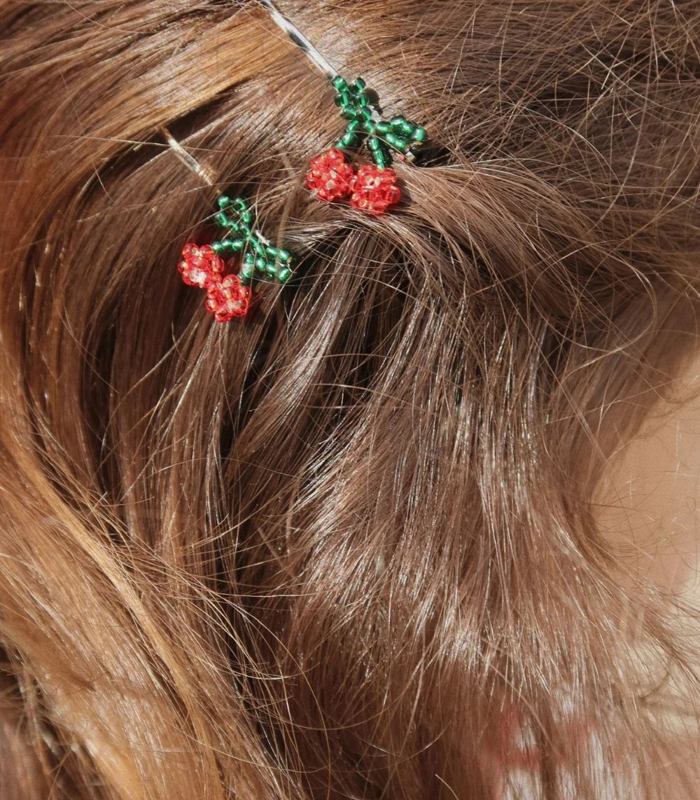 4 Pack Mini Cherry Hair Pin, Cherry - The Wonder Room